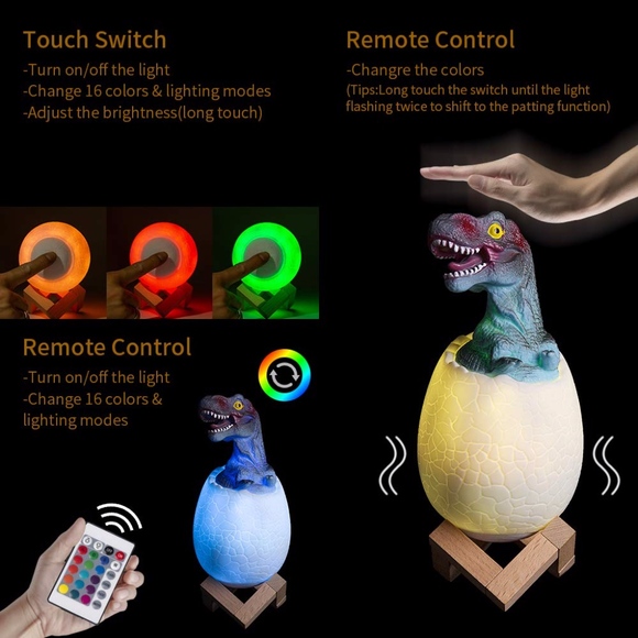 Other | Dinosaur Egg Toys Bedside Lamp T Rex Nightlight | Poshmark